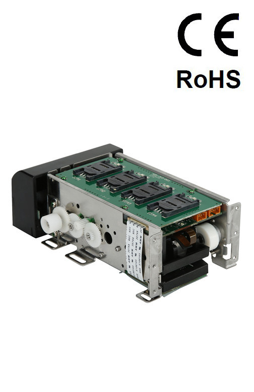 RS 232 Motorized Kiosk Card Reader , EMV Smart Card Reader With PSAM Board
