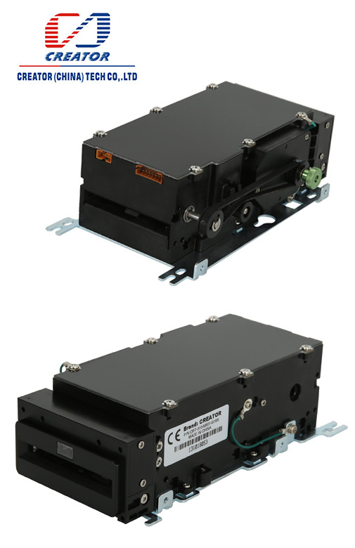 RS 232 Magnetic Stripe Motorized Card Reader , ISO7810 ID-1 EMV Smart ...